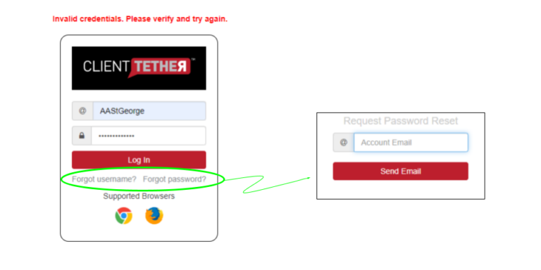 Logging inLogging in - ClientTether Support | ClientTether Support