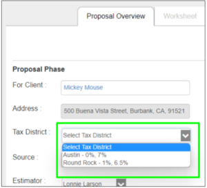Proposals Tax DistrictProposals Tax District - ClientTether Support | ClientTether Support